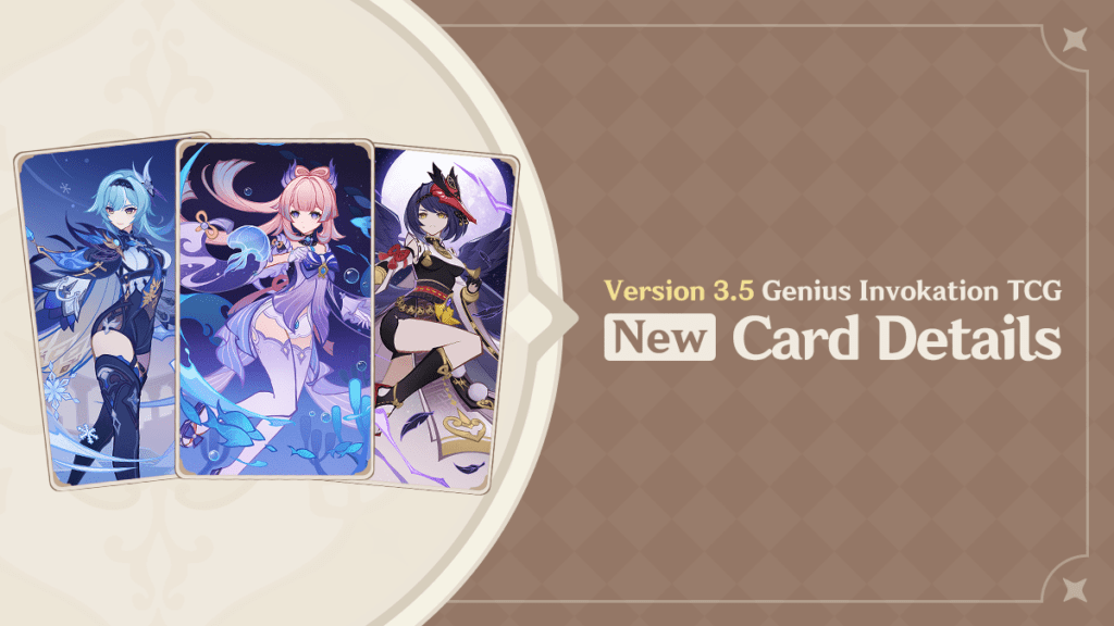 New Cards For Genshin Impact’s Genius Invocation TCG Version 3.5 - THE ...