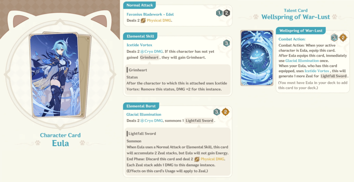 New Cards For Genshin Impact’s Genius Invocation TCG Version 3.5 - THE ...