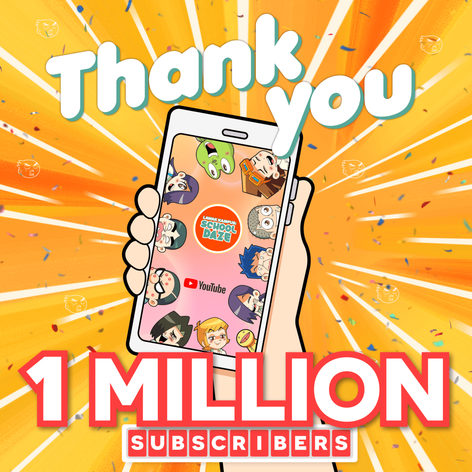 Lawak Kampus Animation Series, LK School Daze, Hits 1 Million YouTube Subscribers In 6 Months ...