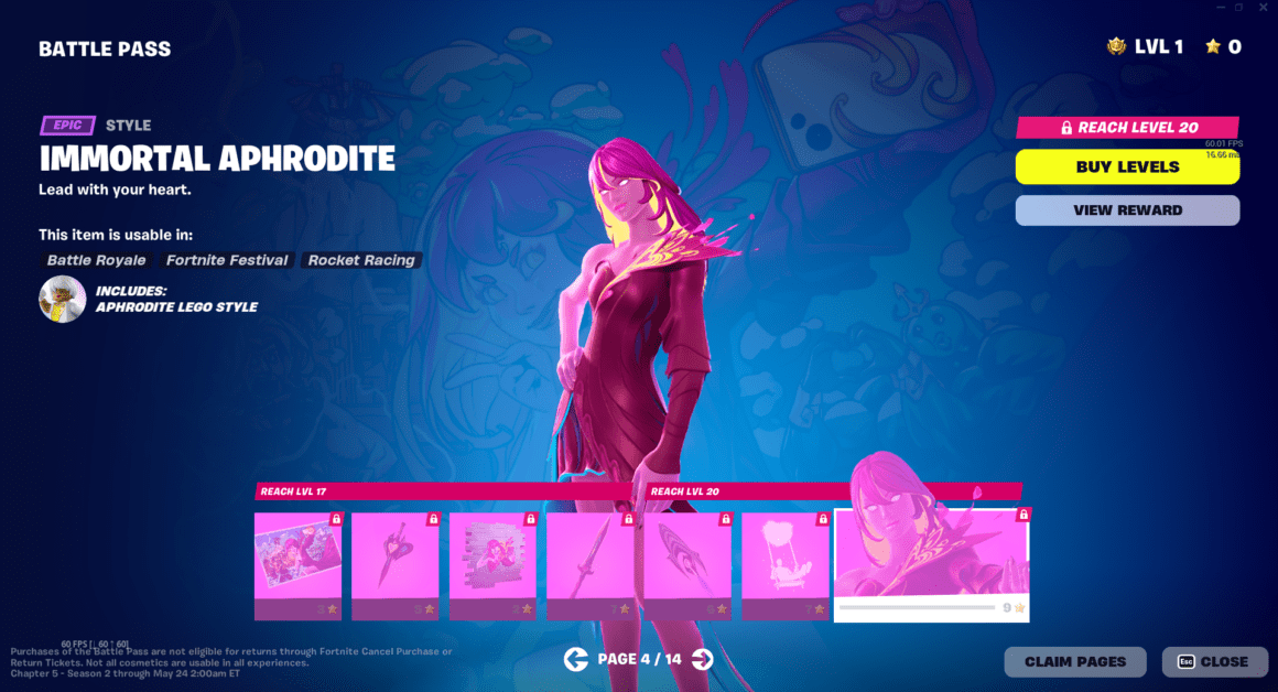 Every Fortnite Battle Pass Skin In Chapter 5 Season 2: Myths & Mortals ...