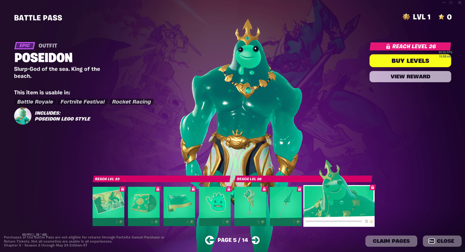 Every Fortnite Battle Pass Skin In Chapter 5 Season 2: Myths & Mortals ...
