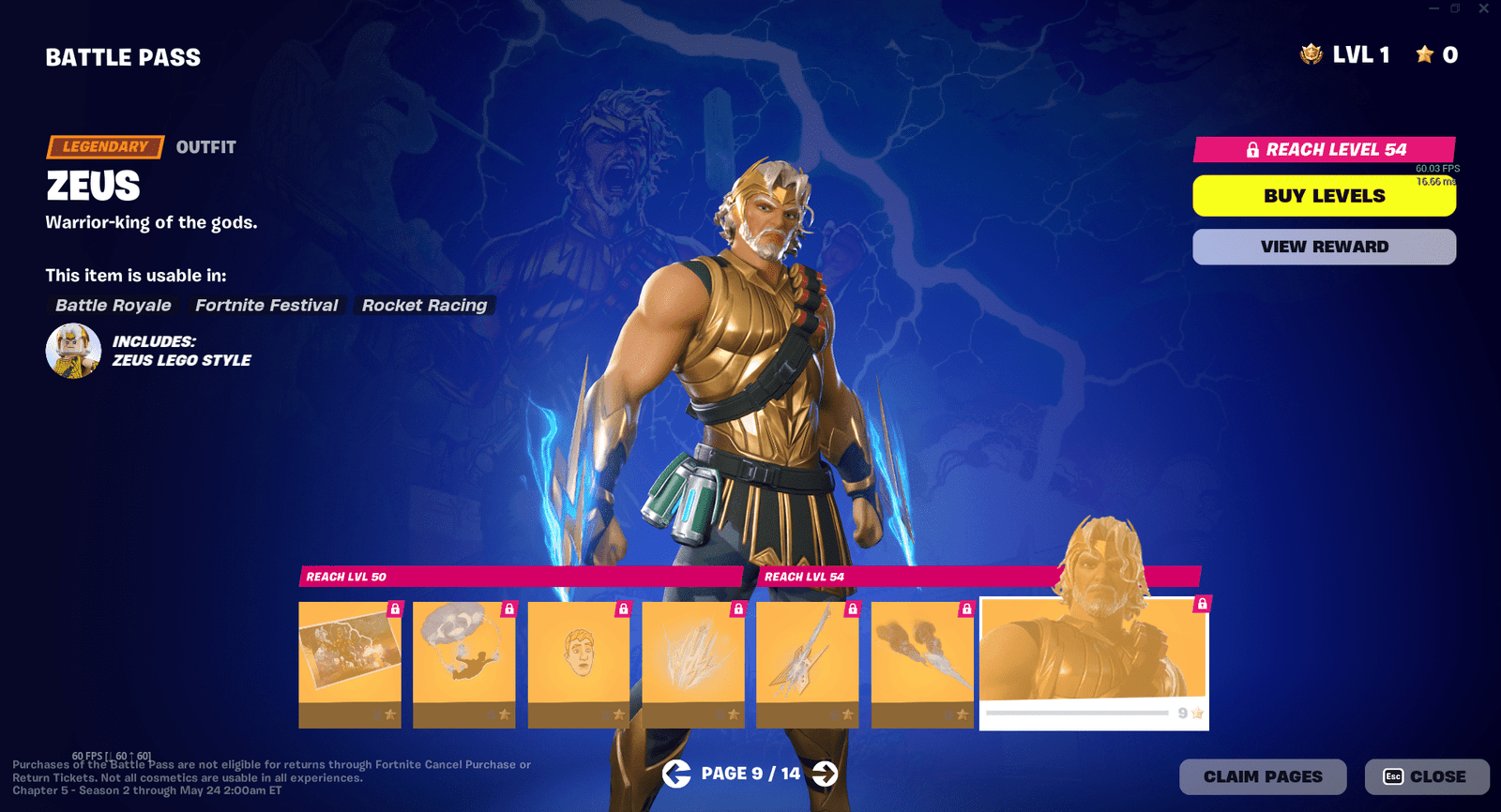 Every Fortnite Battle Pass Skin In Chapter 5 Season 2: Myths & Mortals ...
