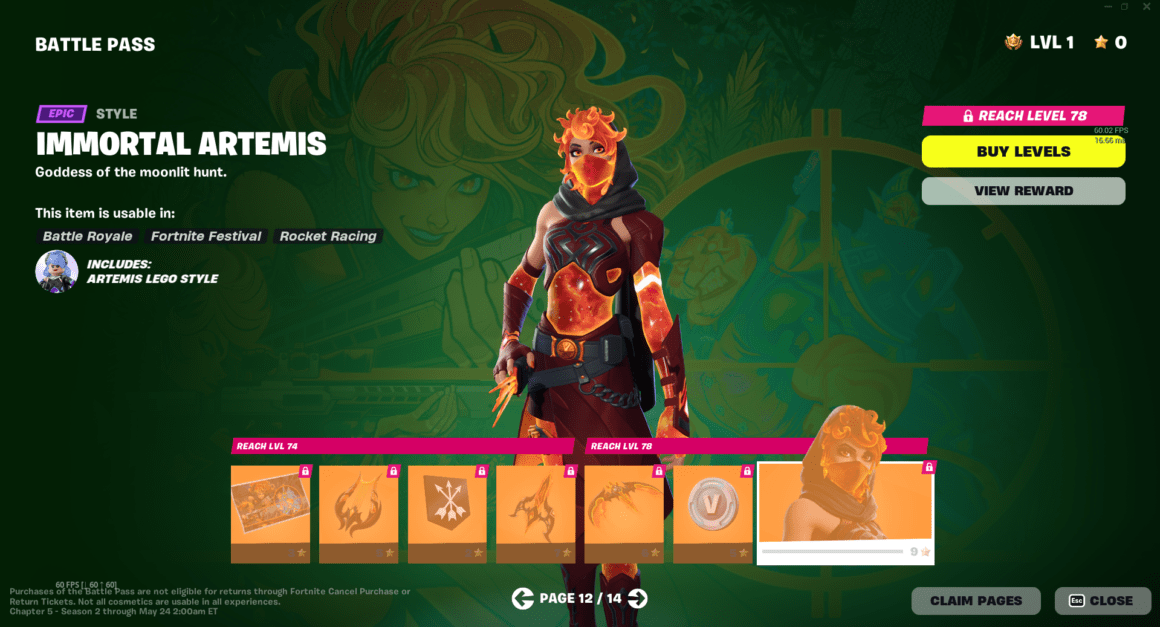 Every Fortnite Battle Pass Skin In Chapter 5 Season 2: Myths & Mortals ...