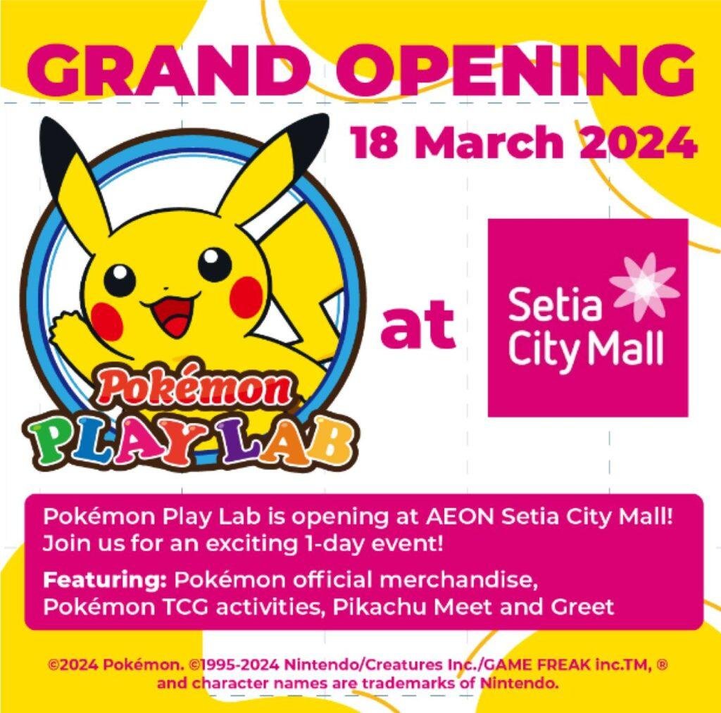 Pokémon Malaysia Launches Pokémon Play Lab At AEON Setia City Mall ...