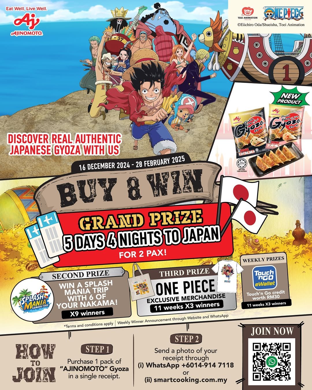Ajinomoto Gyoza X One Piece Roadshow Sets Sail at Lot 10 - THE MAGIC RAIN