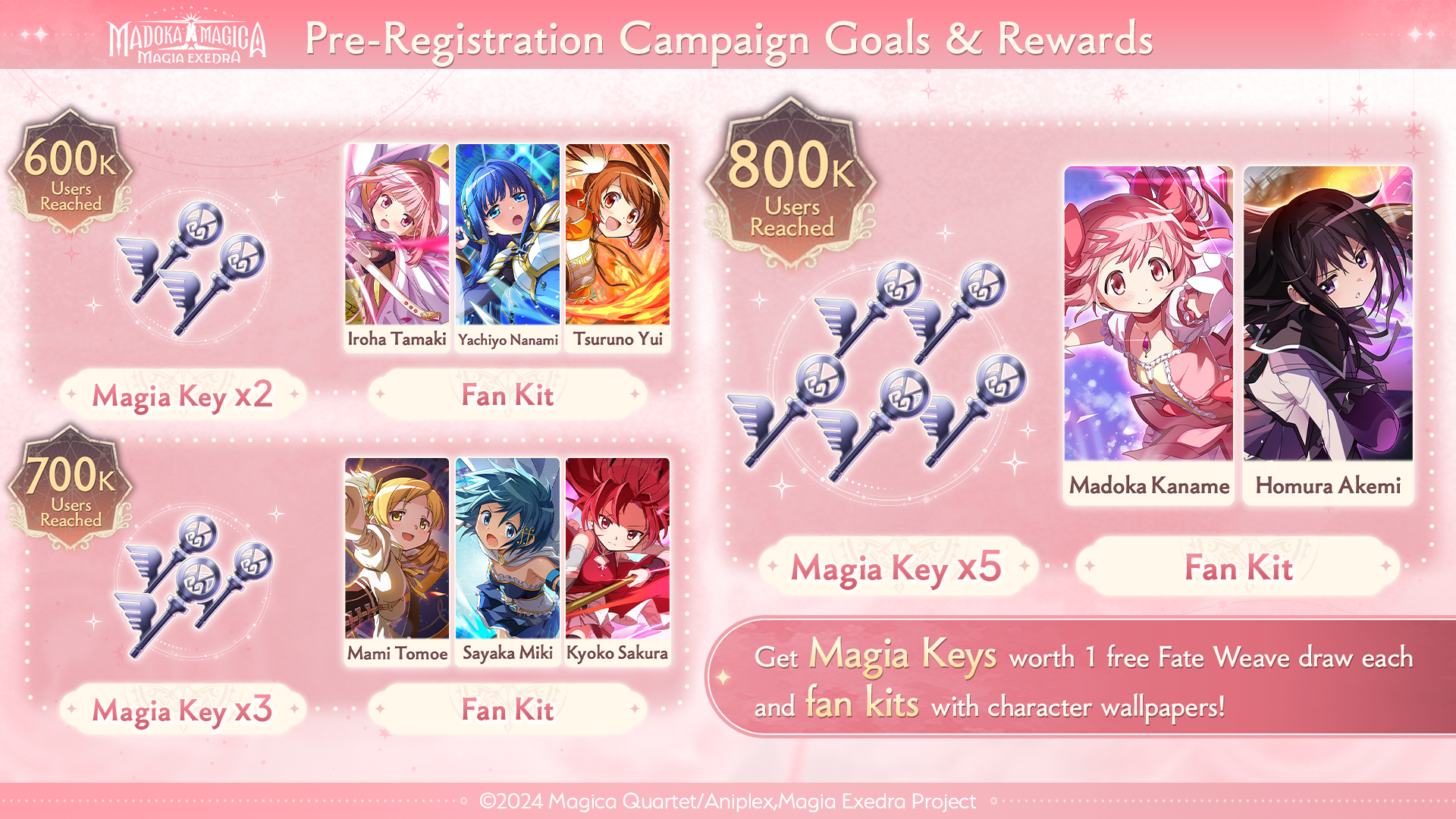 Puella Magi Madoka Magica Magia Exedra Reveals Pre-Registration Awards ...