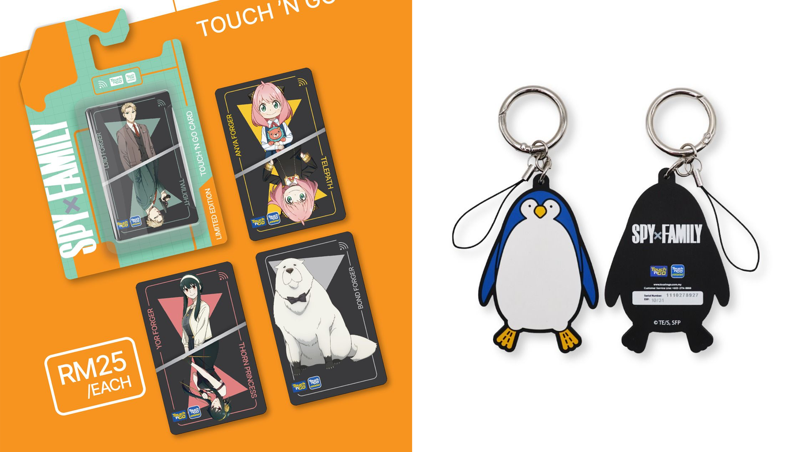Touch 'N Go Releases Limited-Edition Spy x Family Cards, Charms & More ...