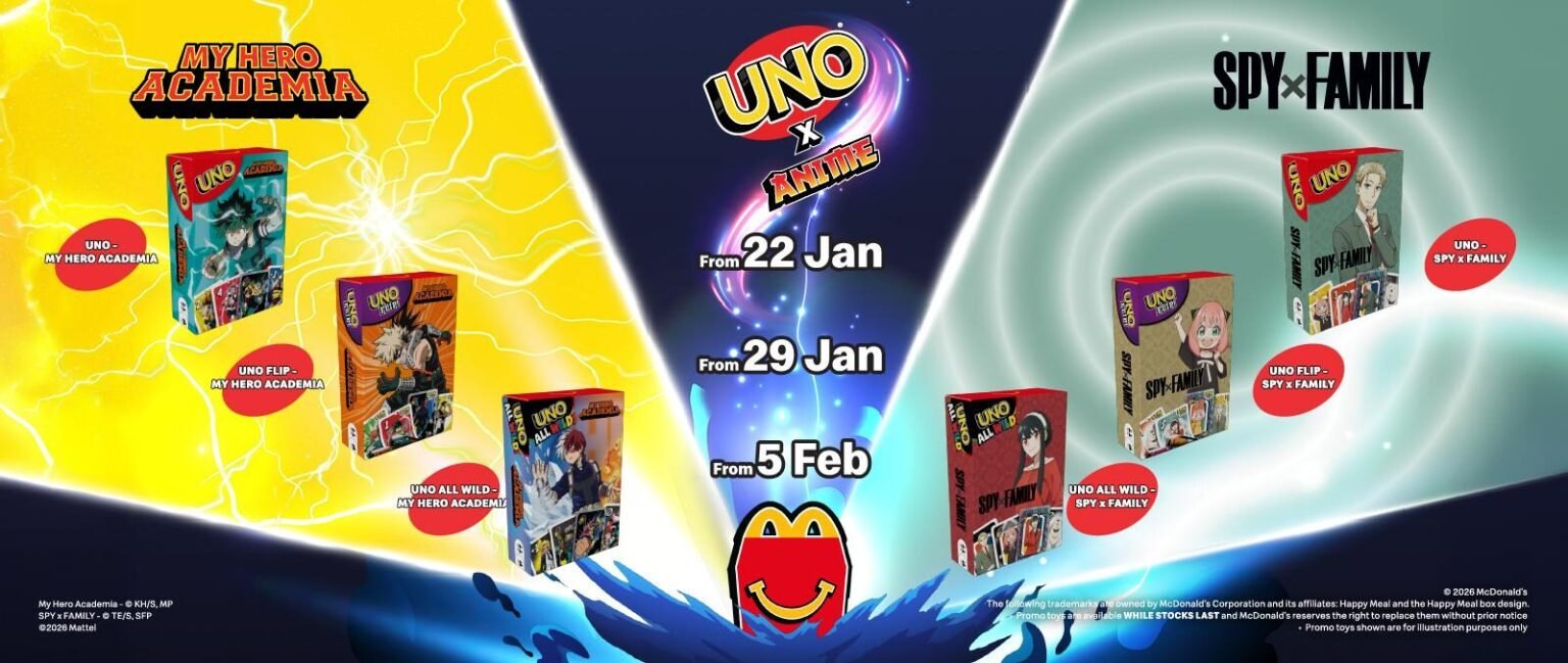 Here's How To Collect All The McDonald's Malaysia UNO x Anime Packs ...