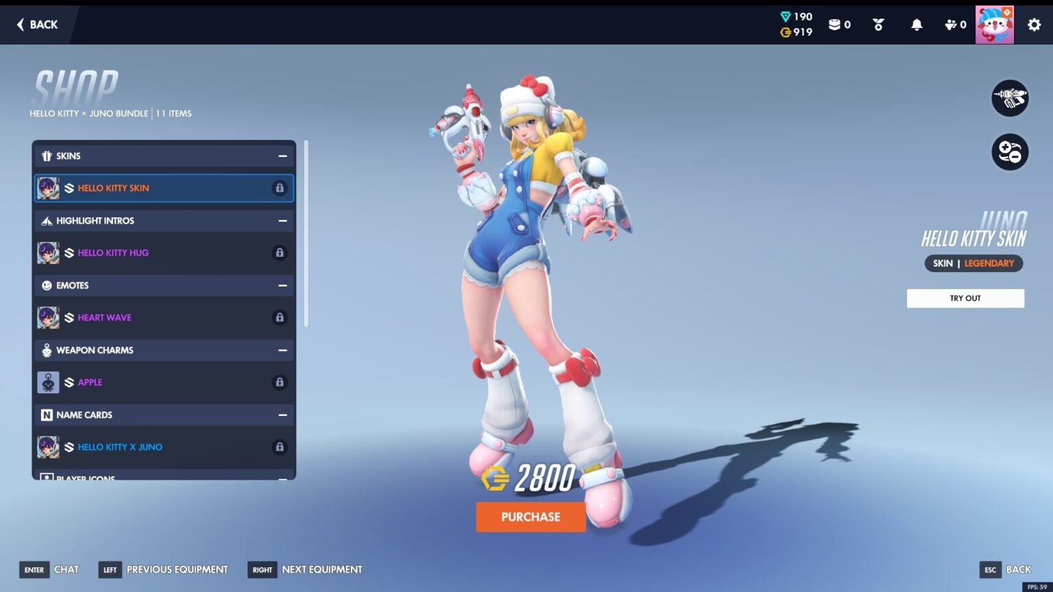 Here's Every Overwatch x Hello Kitty & Friends Collab Skin - THE MAGIC RAIN