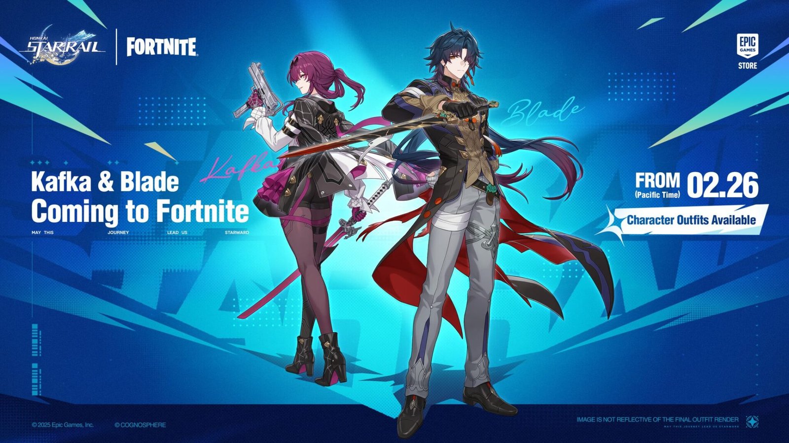 Honkai: Star Rail Collabs With Fortnite For New Kafka & Blade Outfits ...