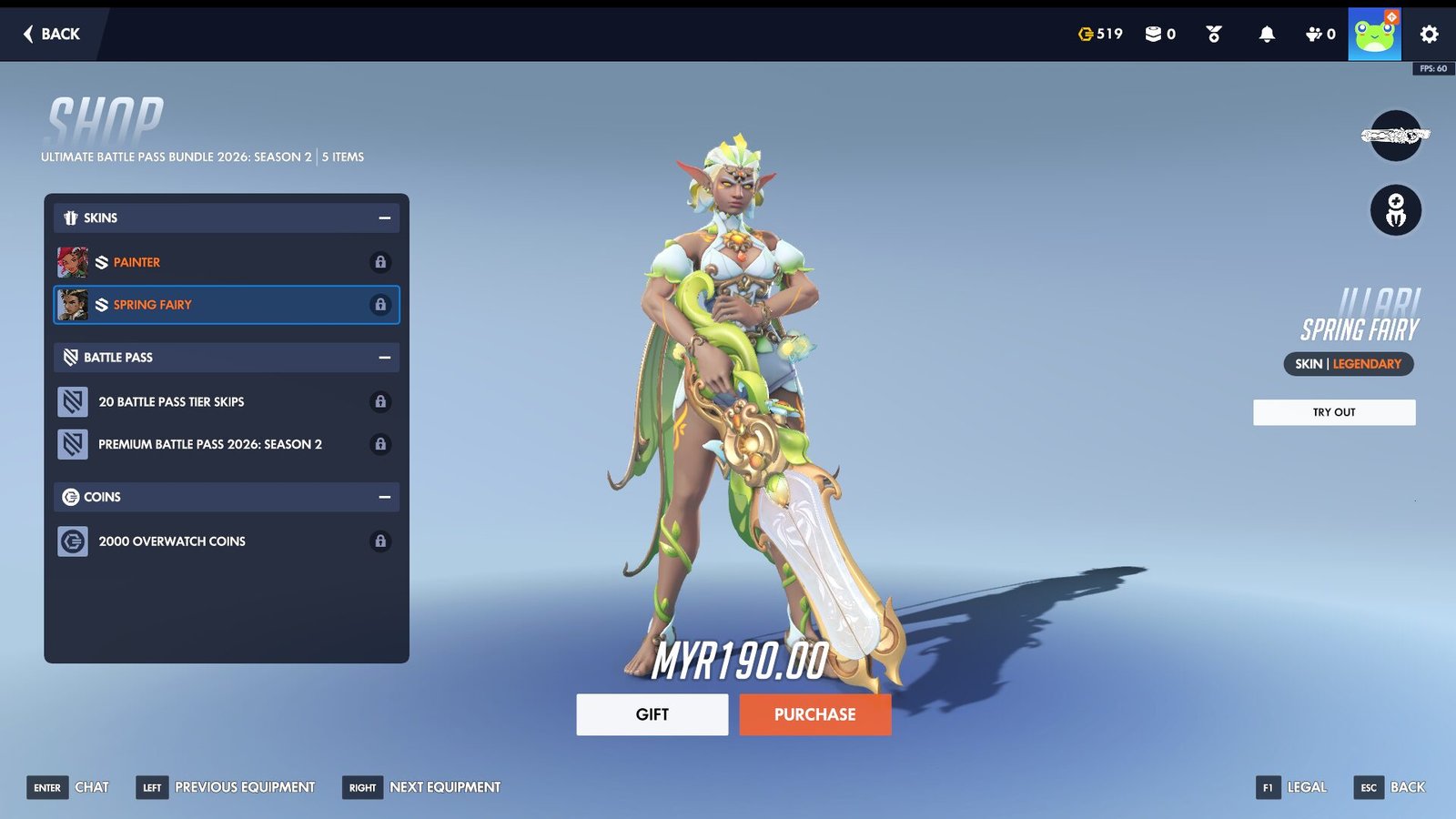 Every Free & Paid Battle Pass Skin In Overwatch Season 2 - THE MAGIC RAIN